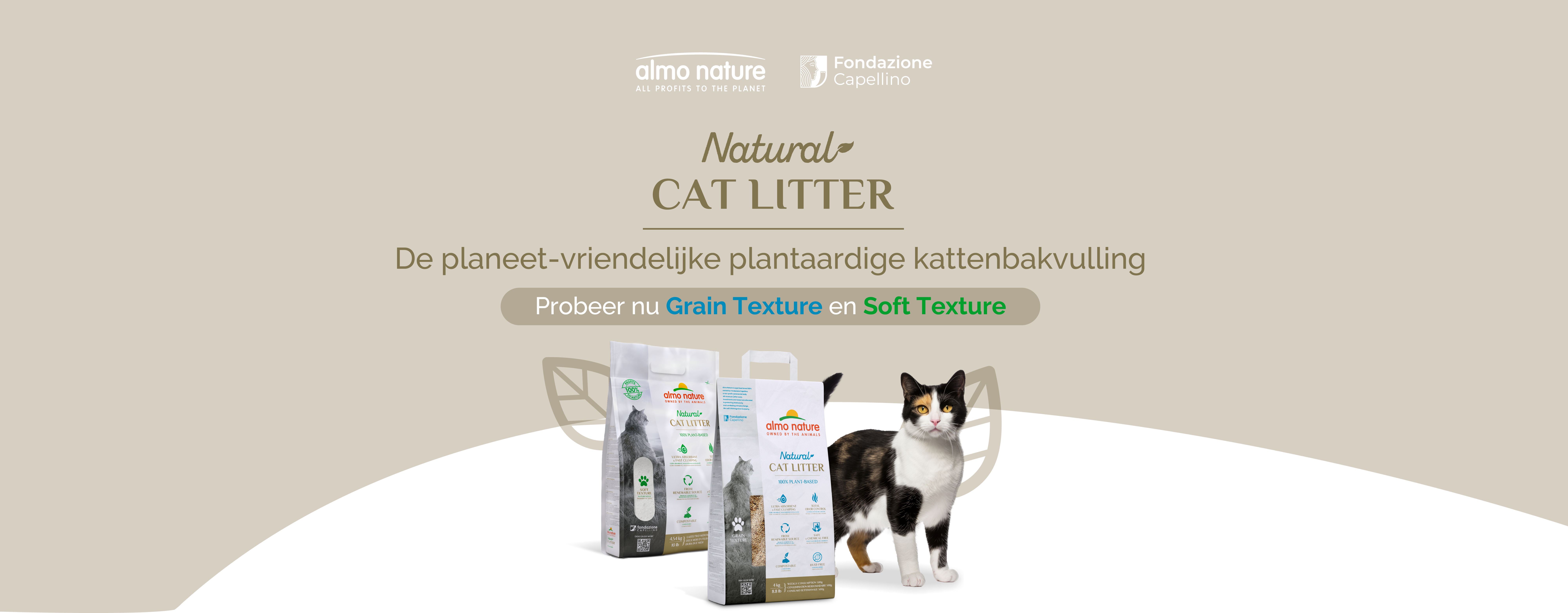 Grain Texture en Soft Texture: de twee plantaardige kattenbakvullingen ...